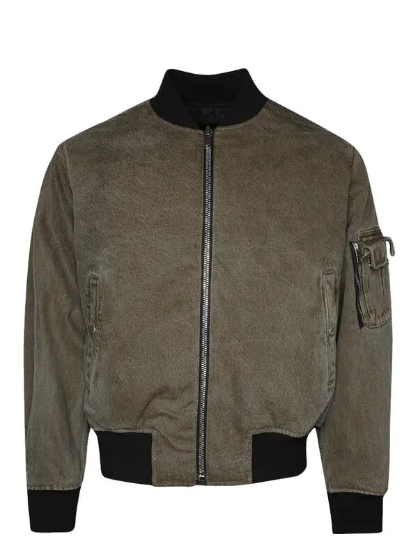 Givenchy Reversible Denim Bomber Jacket - Khaki
