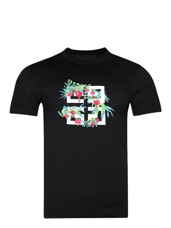 Givenchy Slim Fit Logo Tee - Black