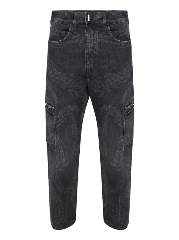 Givenchy Loose Fit Cargo Pants - Black
