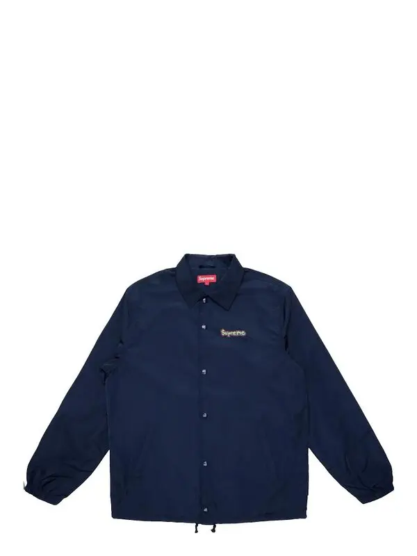 Supreme Gonz Logo Coaches Jacket - Navy Blue