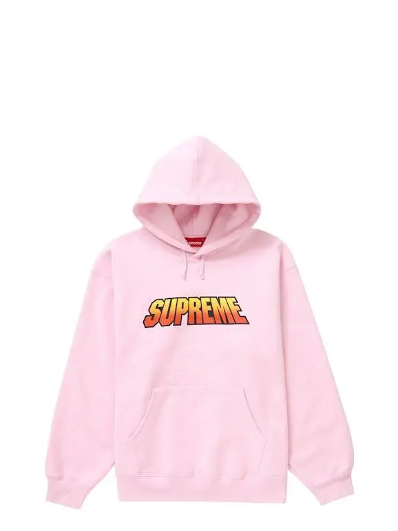 Supreme Gradient Hooded Sweatshirt - Light Pink