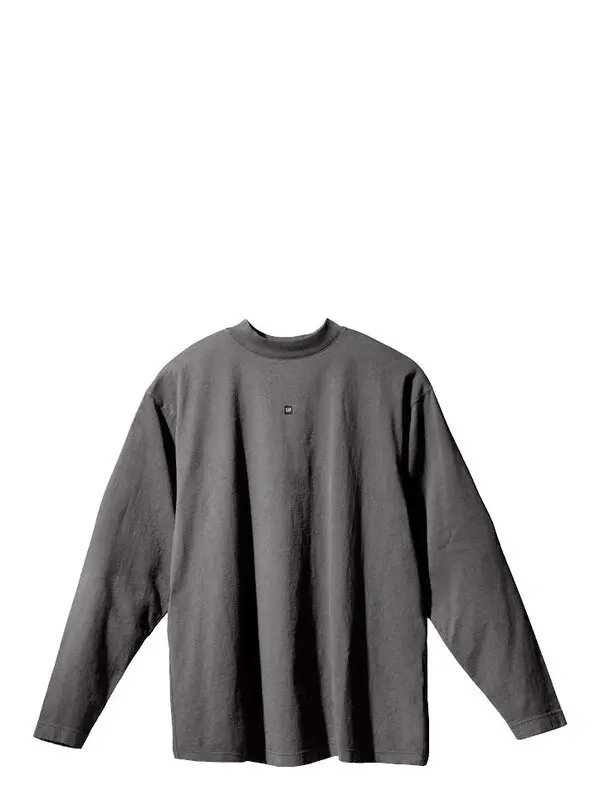 Yeezy Gap Logo Longsleeve Tee Shirt - Dark Grey