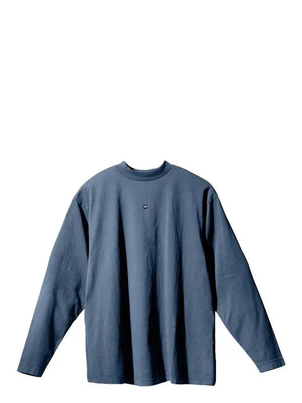 Yeezy Gap Logo Longsleeve Tee Shirt - Dark Blue