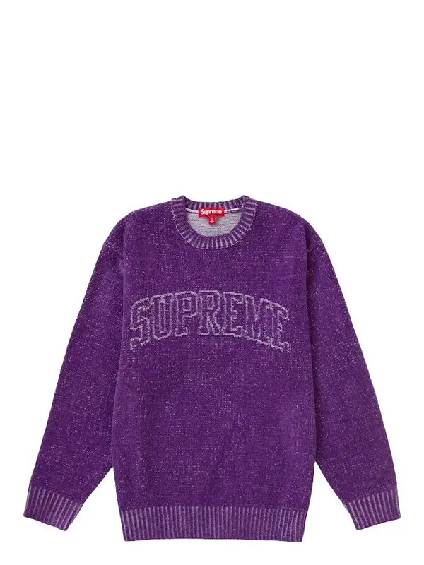 Supreme Contrast Arc Sweater - Purple