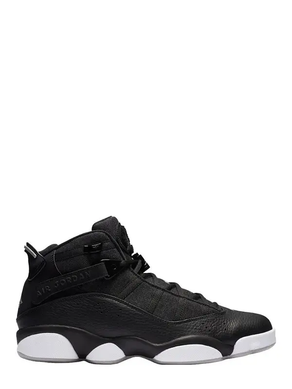 JORDAN 6 Rings - Black/white/matte Silver
