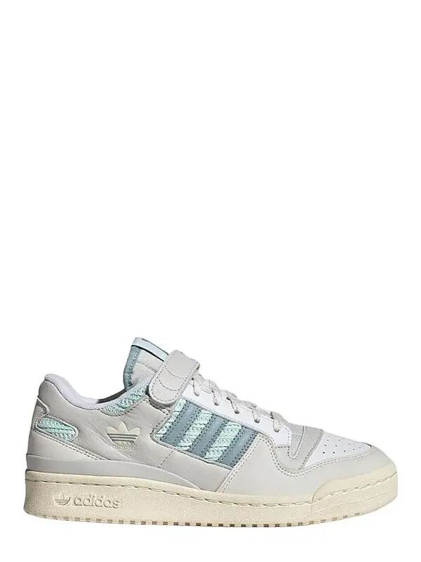 Adidas Forum 84 Low Knitted Sneakers - Core White/magic Grey/white Tint