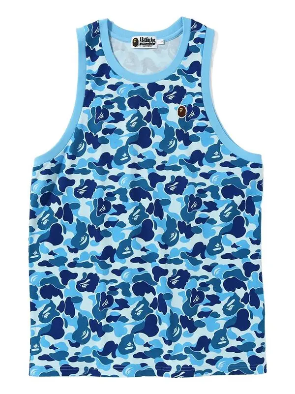 A BATHING APE Abc One Point Tank Top - Blue