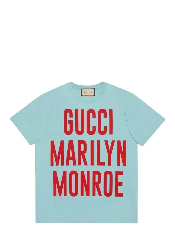 Gucci Marilyn Monroe T-shirt - Turquoise