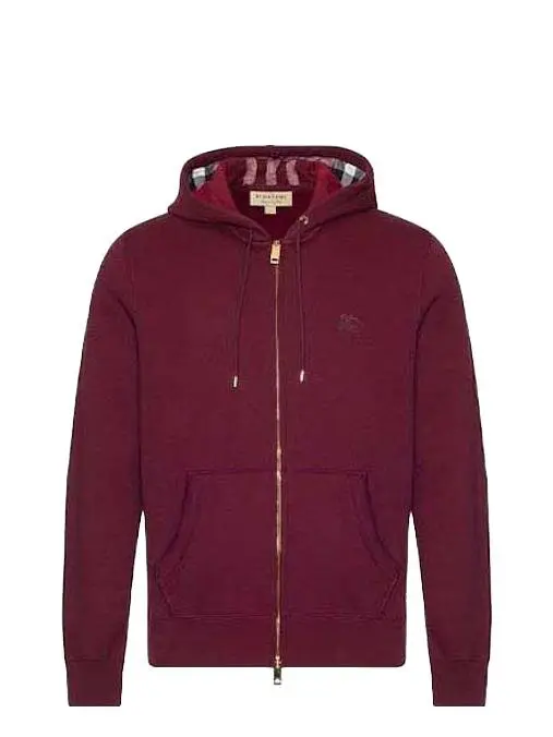 Burberry Fleece Lined Hooded Jacket - Burgundy