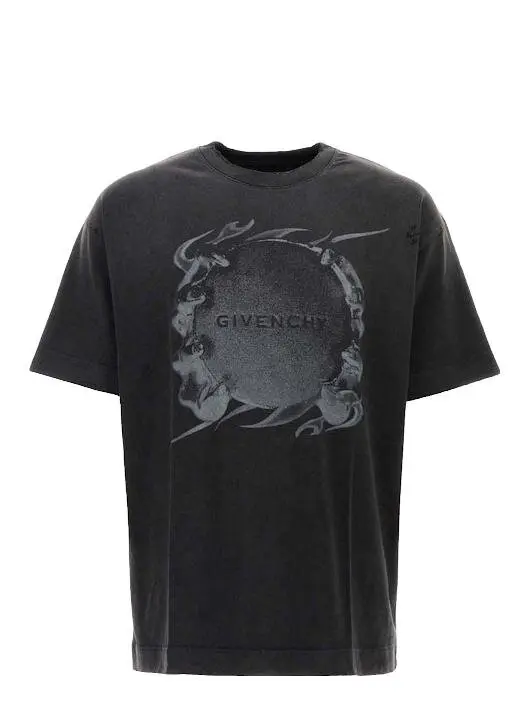 Givenchy Ring Artwork Print T-shirt - Black