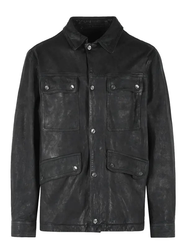 SALVATORE SANTORO Leather Jacket - Black