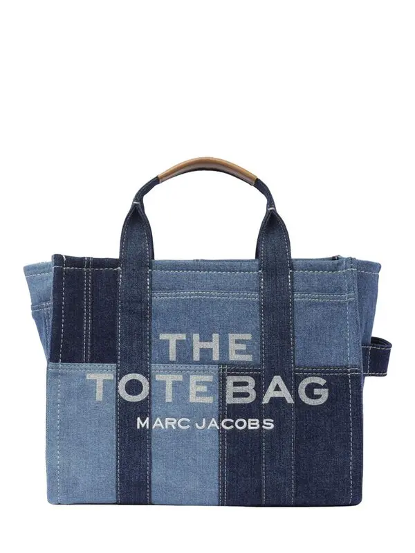 Marc Jacobs Medium Tote Bag In Patchwork - Denim