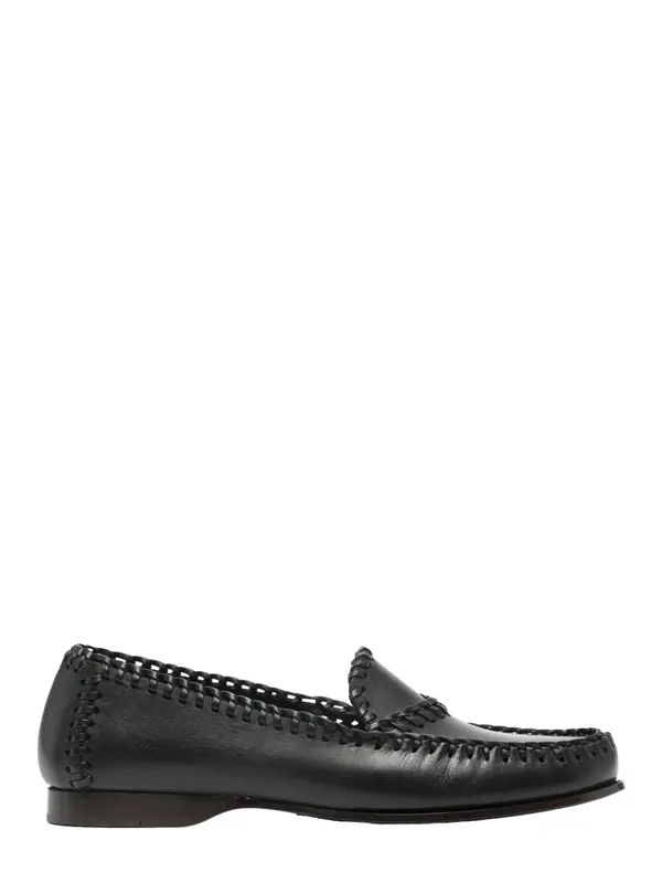 Hereu Sastre Leather Loafers - Black