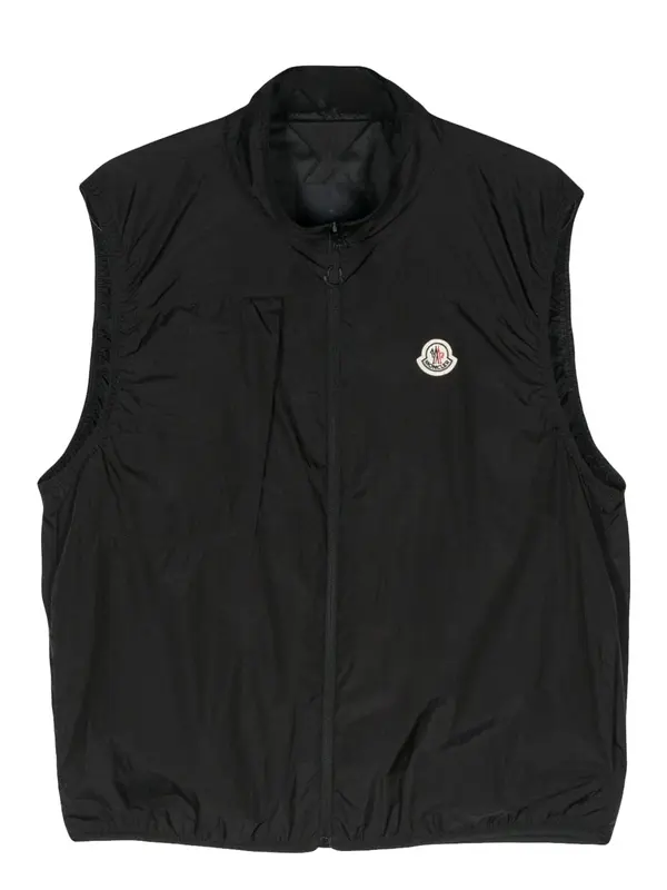 Moncler Arashi Logo-patch Gilet - Black