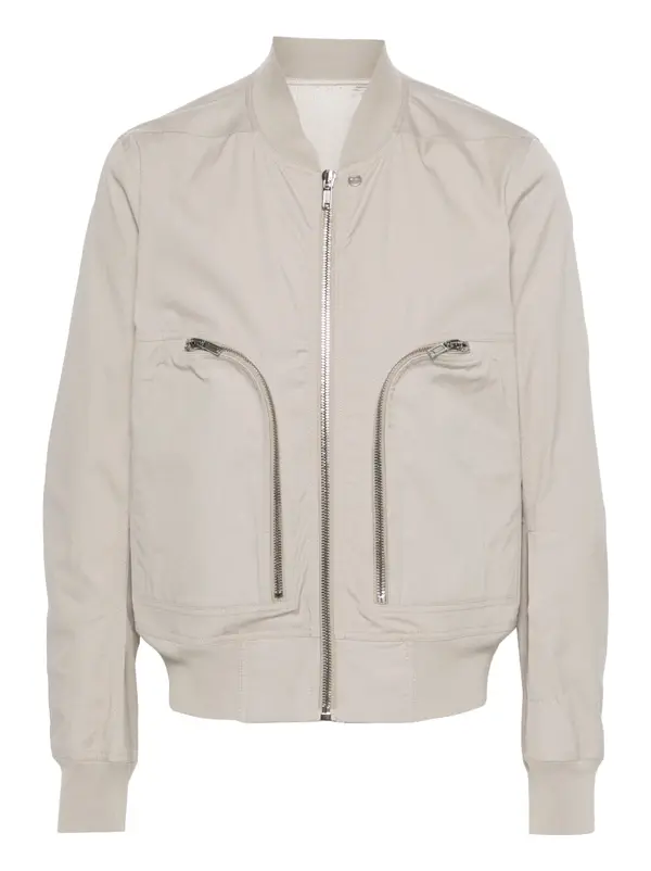 Rick Owens Bauhaus Flight Bomber Jacket - Neutrals