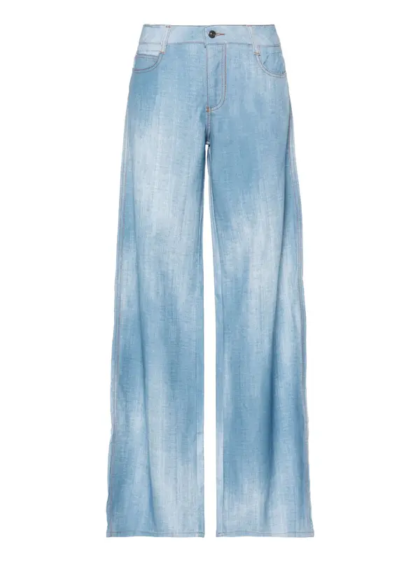 Ermanno Scervino Maroccain Straight Trousers - Blue