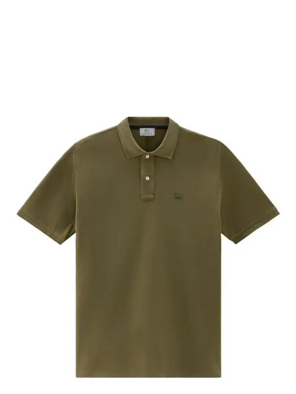 Woolrich Logo-embroidered Polo Shirt - Green
