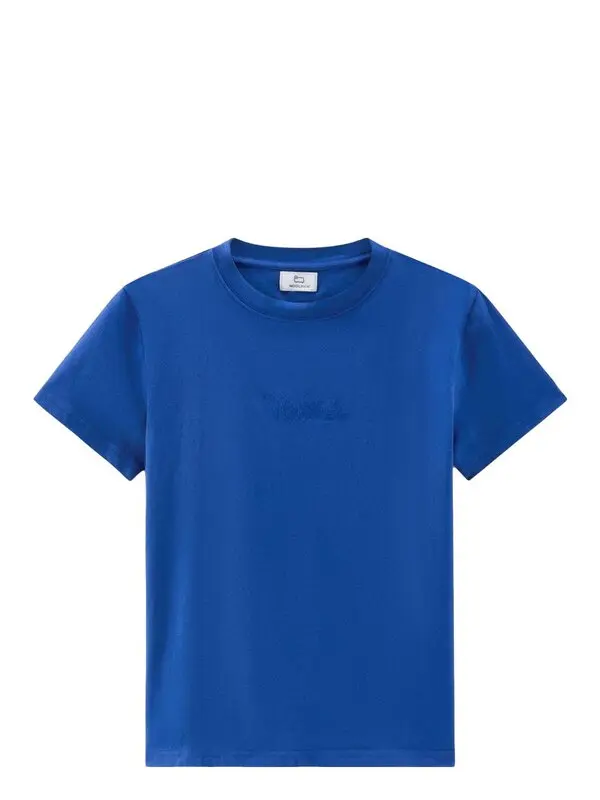 Woolrich Cotton Logo T-shirt - Blue