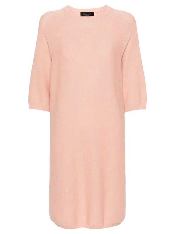 Fabiana Filippi Sequinned Sweater Dress - Pink
