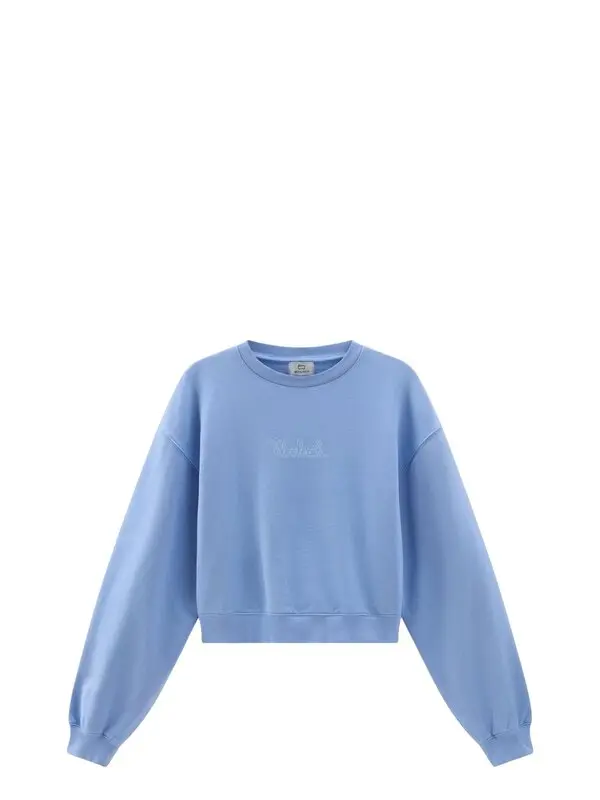 Woolrich Cotton Sweatshirt - Blue