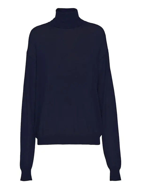 Prada Cashmere Roll-neck Jumper - Blue
