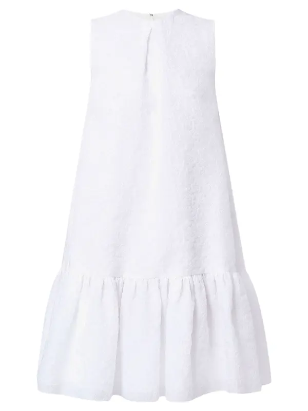 Erdem Maple Organza-cloqué Dress - White