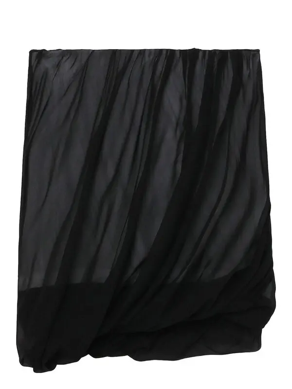 Helmut Lang Bubble Gathered Miniskirt - Black