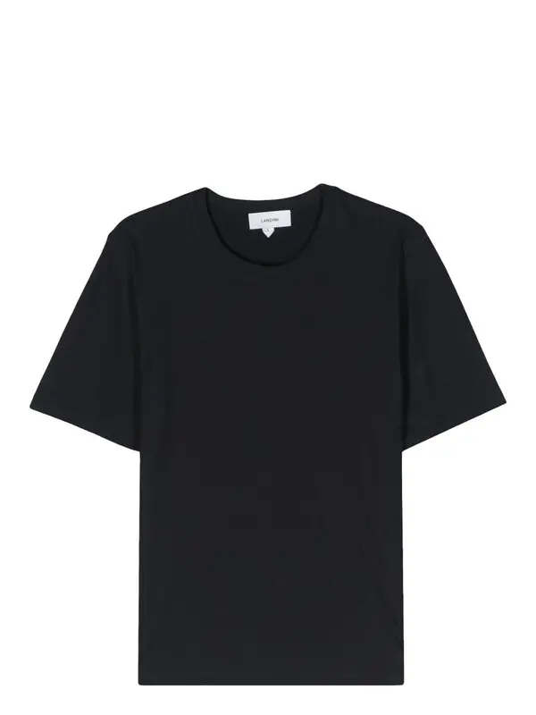 LARDINI Crew-neck Cotton T-shirt - Blue