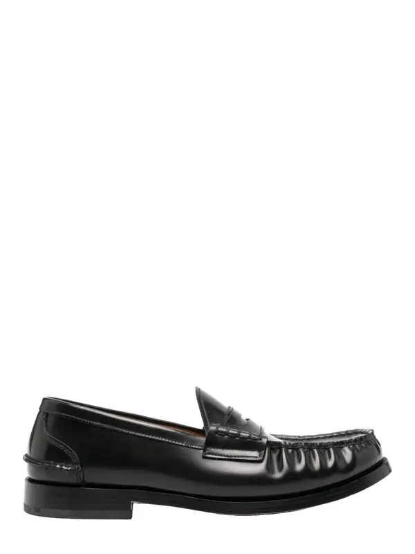 Premiata Penny-slot Leather Loafers - Black