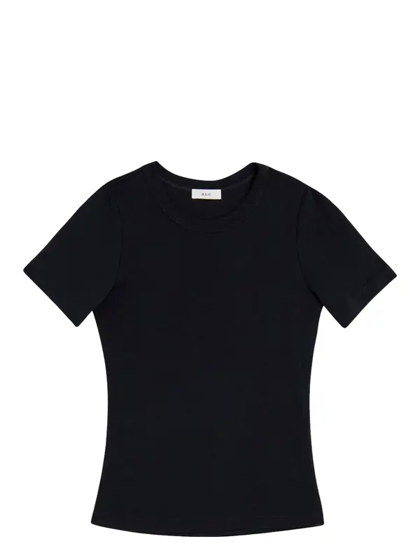 A.L.C. Paloma Ribbed T-shirt - Black