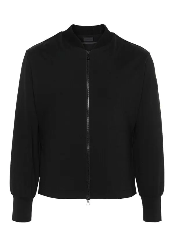Moncler Logo-appliqué Bomber Jacket - Black