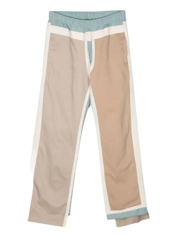 Needles Patchwork Straight-leg Trousers - Neutrals