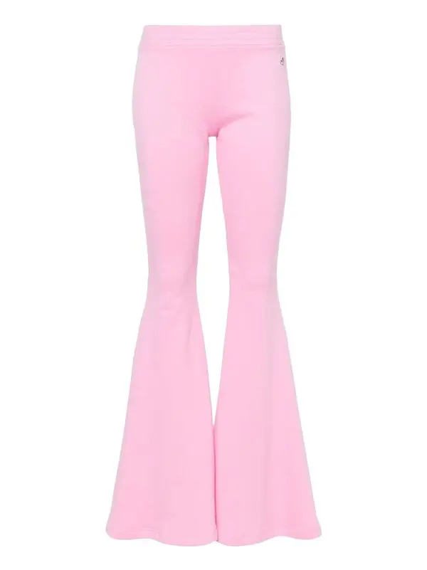 Giuseppe Di Morabito Flared Cotton Track Pants - Pink