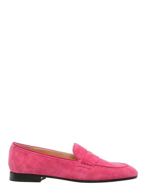 DOUCAL'S Penny-slot Suede Loafers - Pink