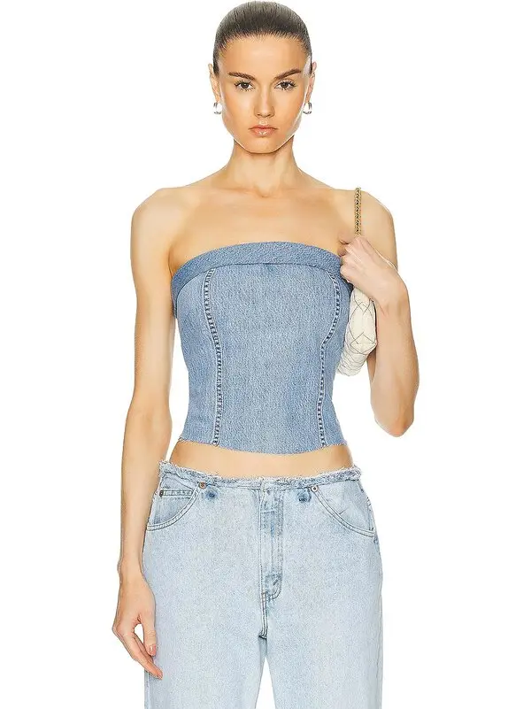 ALIGRACE Custom Vintage Corset - Medium Dark Wash