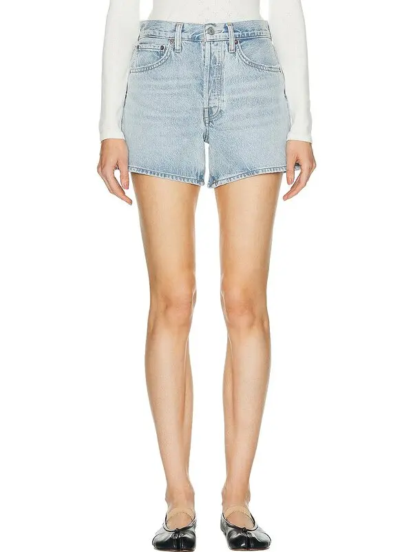 AGOLDE Parker Long Denim Short - Feud