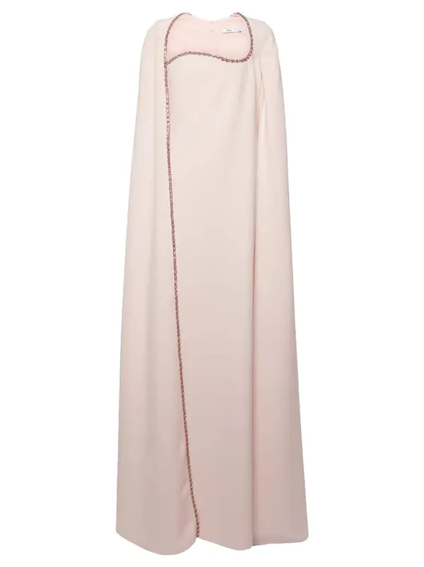 Safiyaa Mattia Embellished Crêpe Gown - Pink