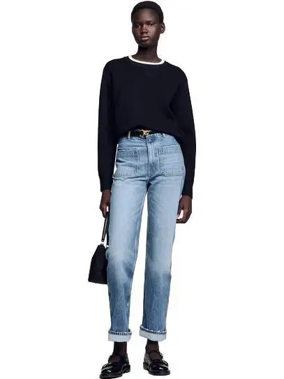 Sandro Wool-blend Sweater - Black