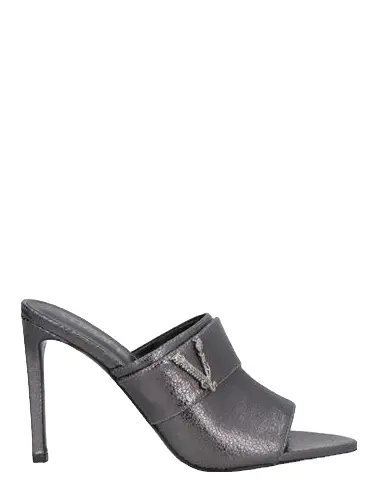 Versace Leather Sandals - Grey