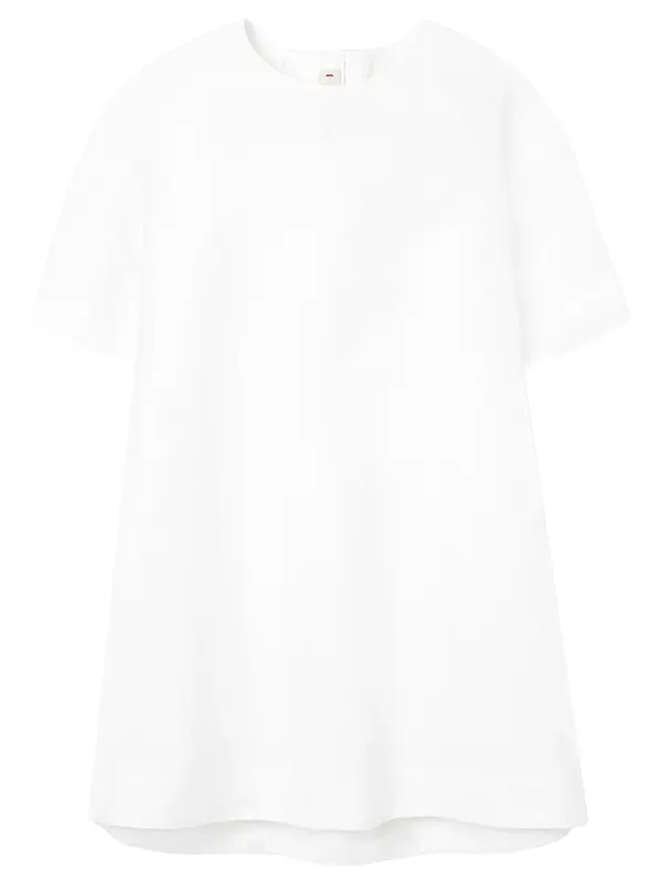 Marni Cocoon Cotton-cady Mini Dress - White