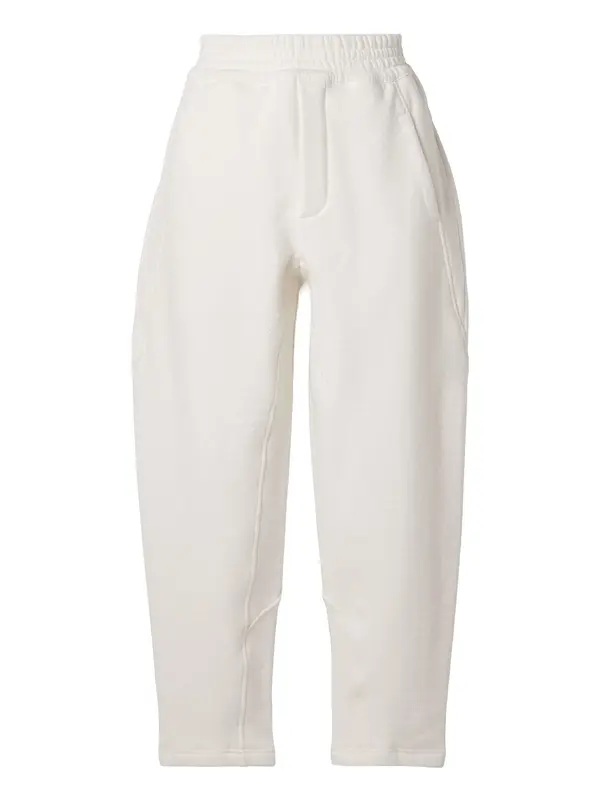 THE ROW Koa Brushed Stretch-cotton Track Pants - White