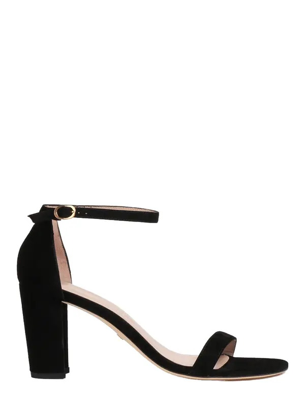 STUART WEITZMAN Suede Sandals - Black