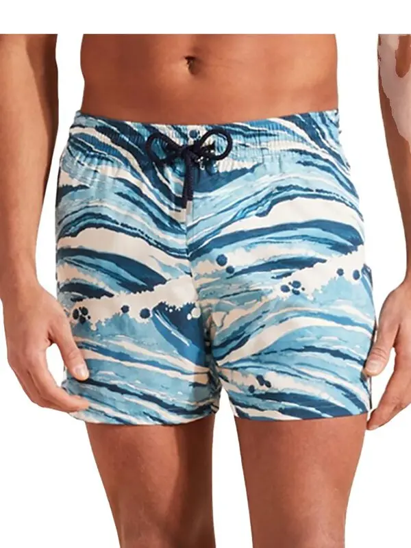 Vilebrequin X Maison Kitsune Swim Trunks - Blue