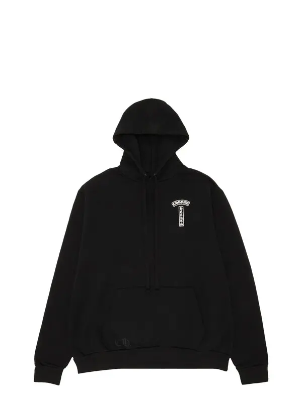 Chrome Hearts T Bar Logo Usa Shoulder Hoodie - Black
