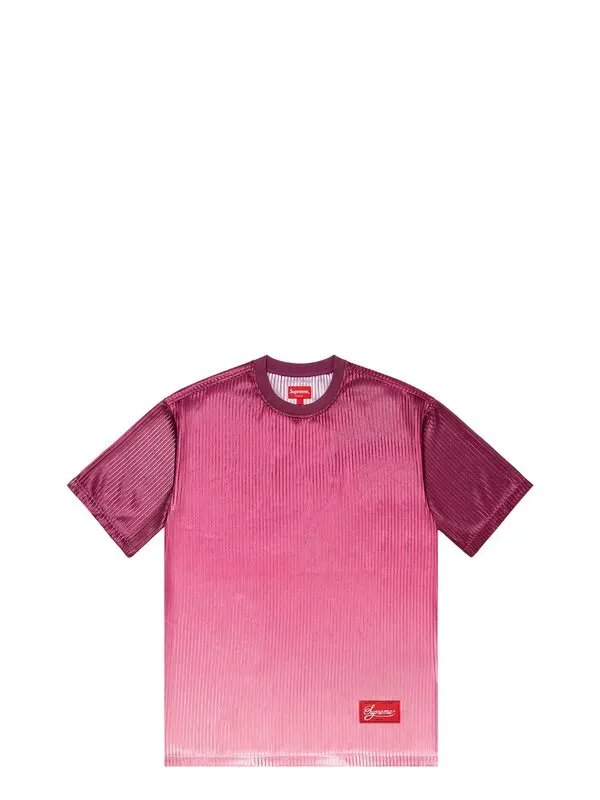 Supreme Gradient Mesh Stripe Jersey - Pink