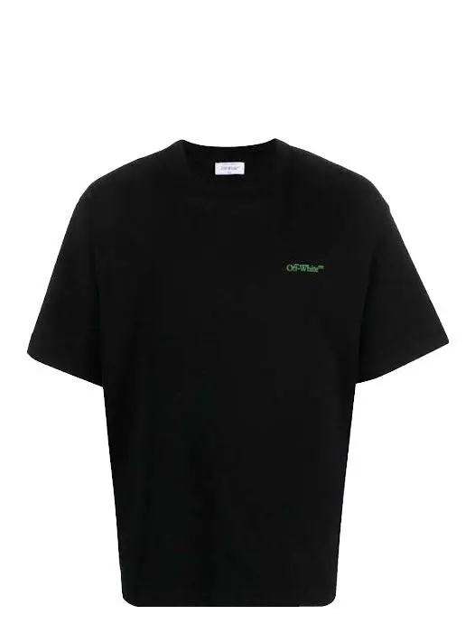 Off-White Lunar Cam Arrow Short Sleeve Tee Shirt - Black/green