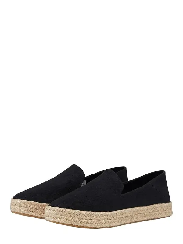 Toms Carolina Espadrille Slip-on - Black