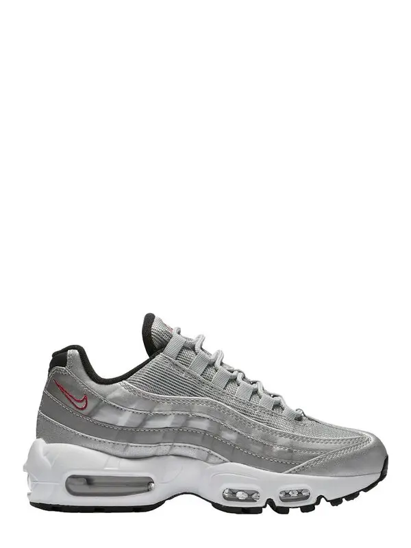 Nike Air Max 95 Sneakers - Metallic Silver/varsity Red/white