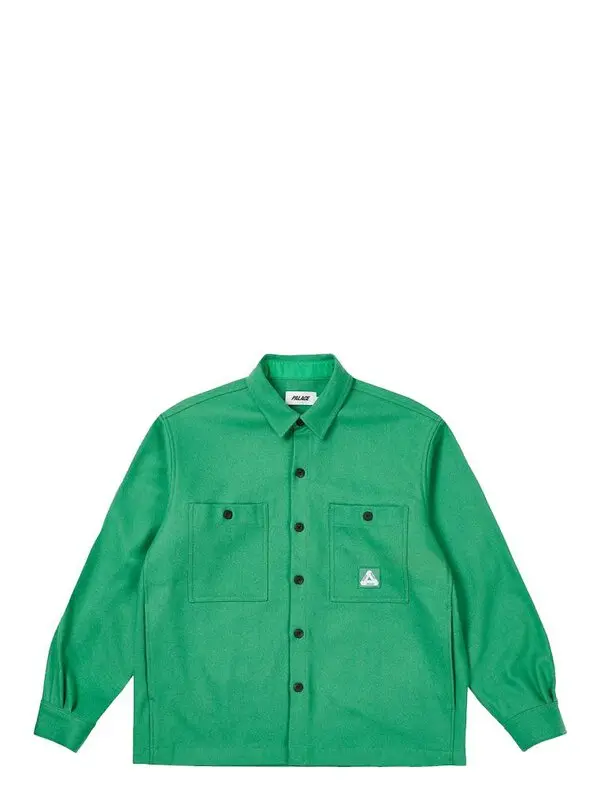 PALACE Wool Shirt Jacket - Pea Green