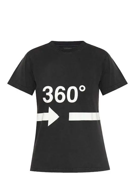 Balenciaga 360 Degree Arrow Print T-shirt - Black/white